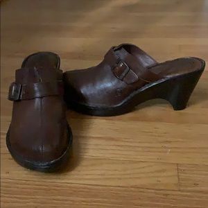 Born | Shoes | Born Dark Brown Leather Vintage Clog | Poshmark